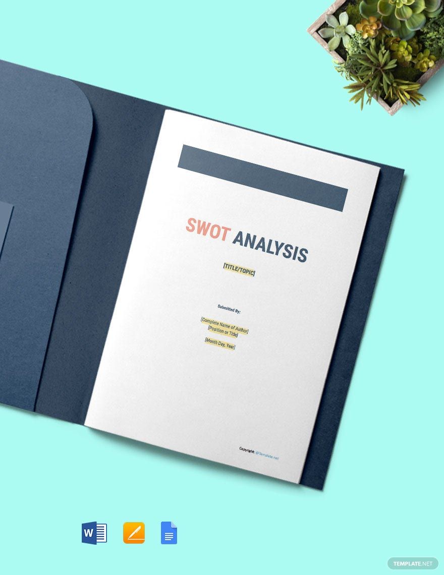 Free Simple Construction Swot Analysis Template - Google Docs, Word ...