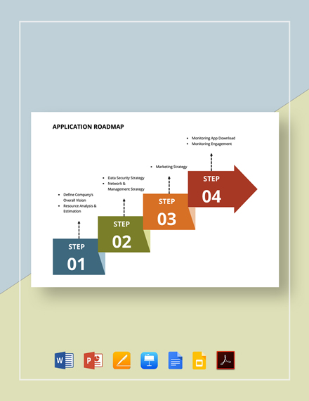 Simple Visio Roadmap Template - PDF | Word | Apple Pages | Google Docs ...