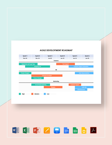 Sample Sales Development Roadmap Template - PDF | Word | Excel | Apple ...