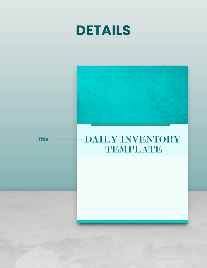 Free Daily Inventory Template - Word, Google Docs, Excel, PDF, Google ...