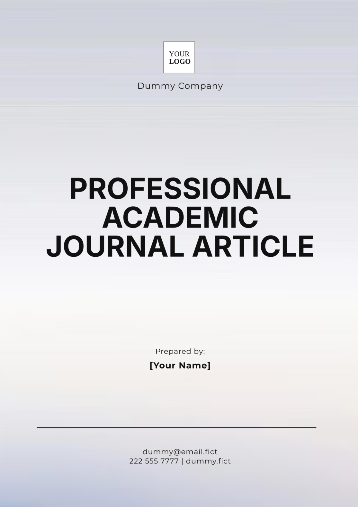 Free Article Templates To Edit Online Print