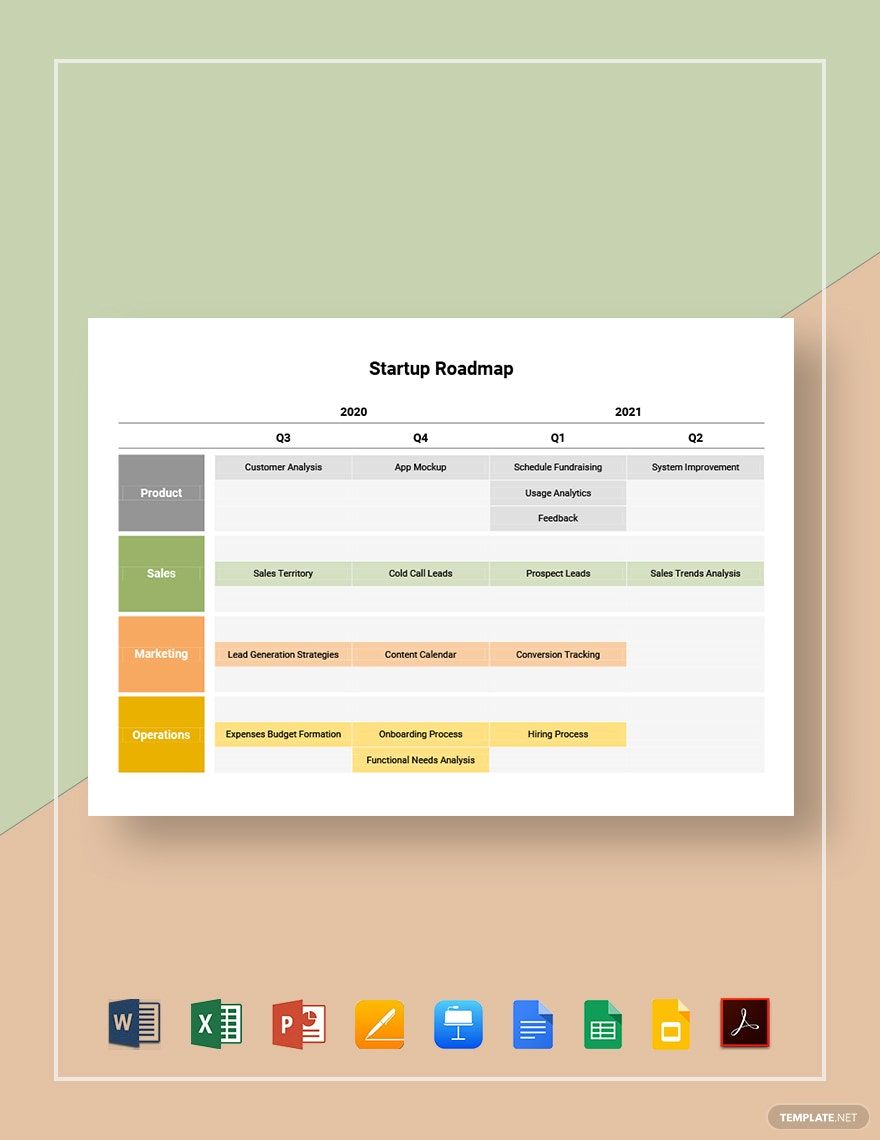 Startup Roadmap Template Download In Word Google Docs Excel PDF 