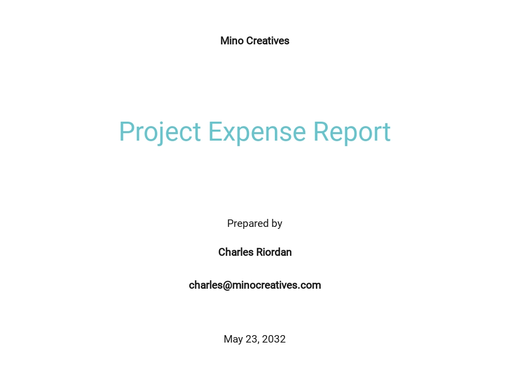 FREE Contractor Expense Report Template - PDF | Word (DOC) | Excel ...