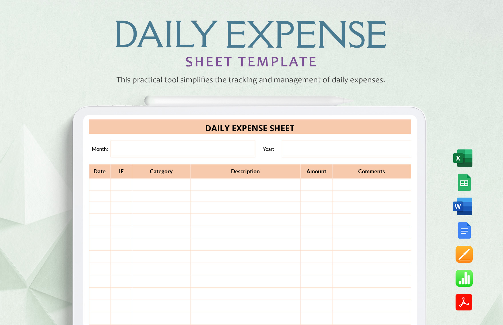 Free Editable Sheet Templates In PDF To Download Free Editable Sheet Templates In PDF To Download