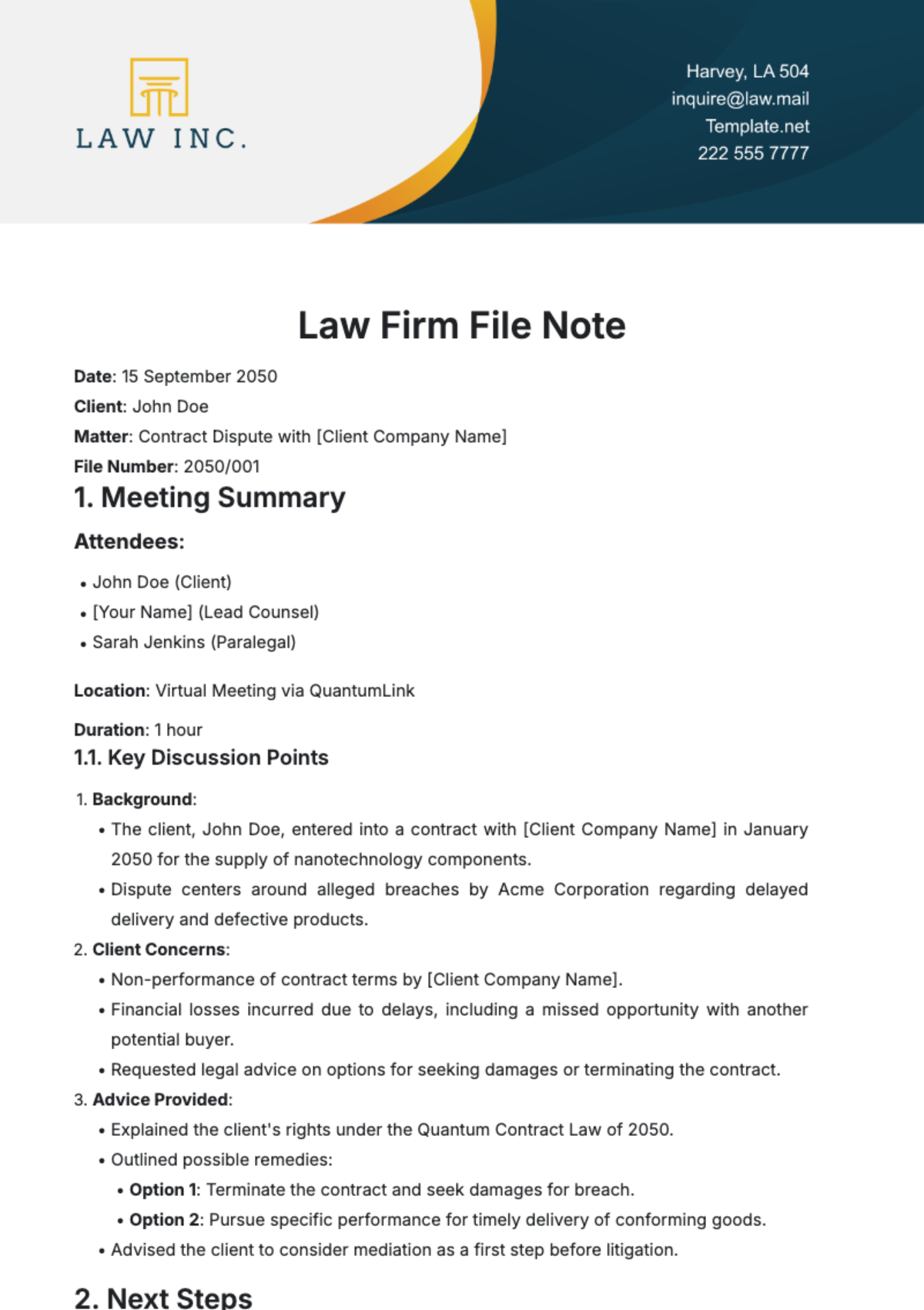 Free Case Note Templates Editable And Printable