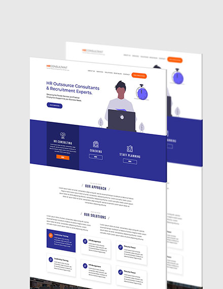 Hr Consulting Website Template - PSD | Template.net