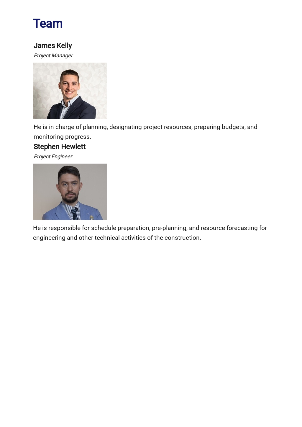 Basic Construction Plan Template [Free PDF] - Word (DOC) | Apple (MAC ...