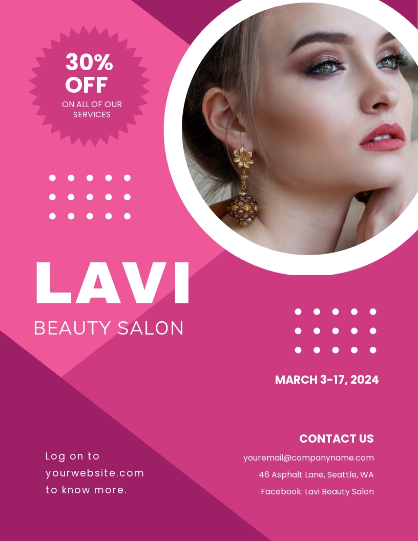 Salon Promotion Flyer Template - Download in Word, Google Docs ...