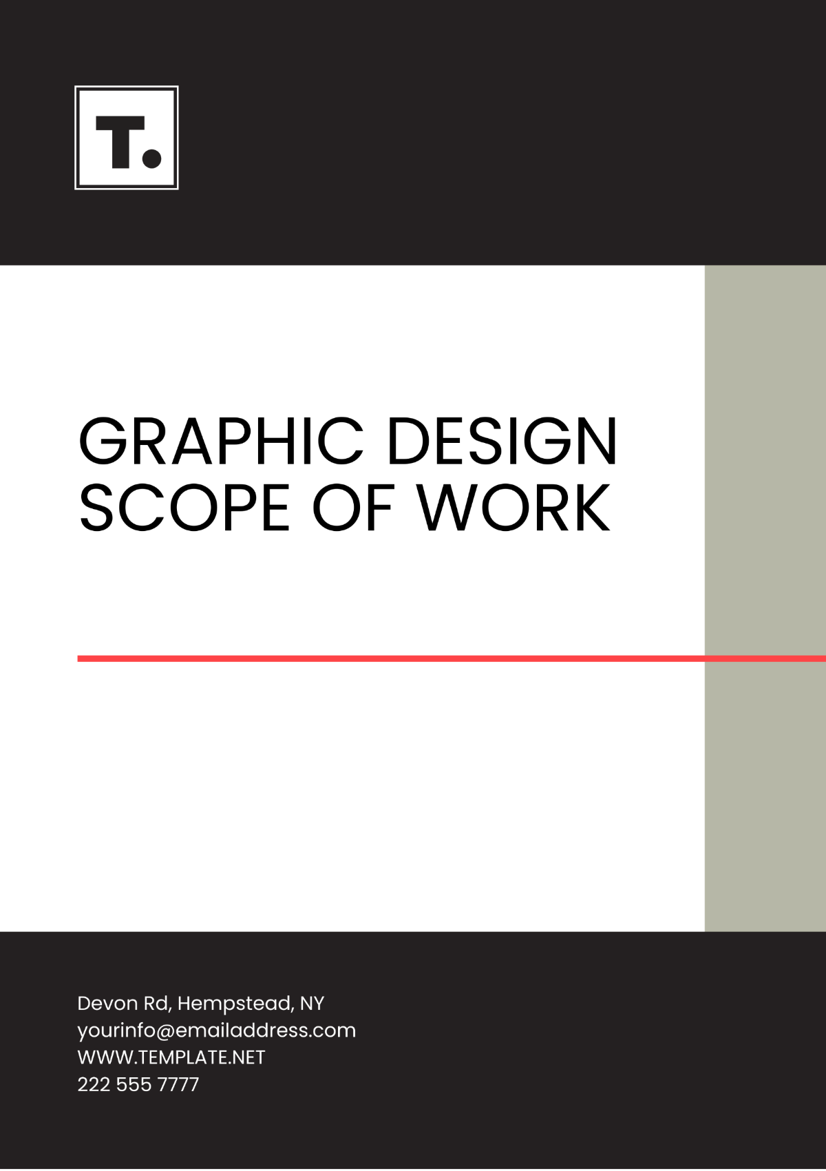 Free Graphic Design Scope Of Work Template To Edit Online