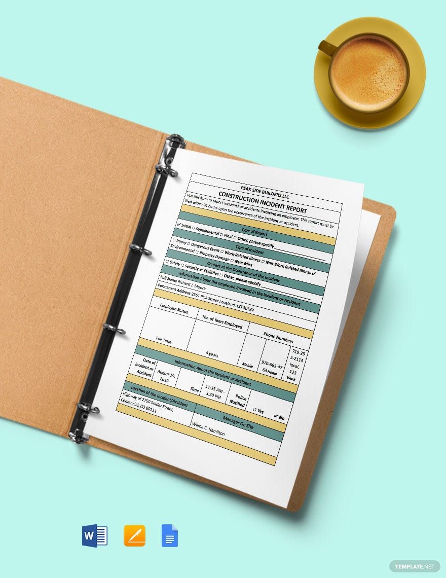 Construction Action Plan Template - Google Docs, Word, Apple Pages ...