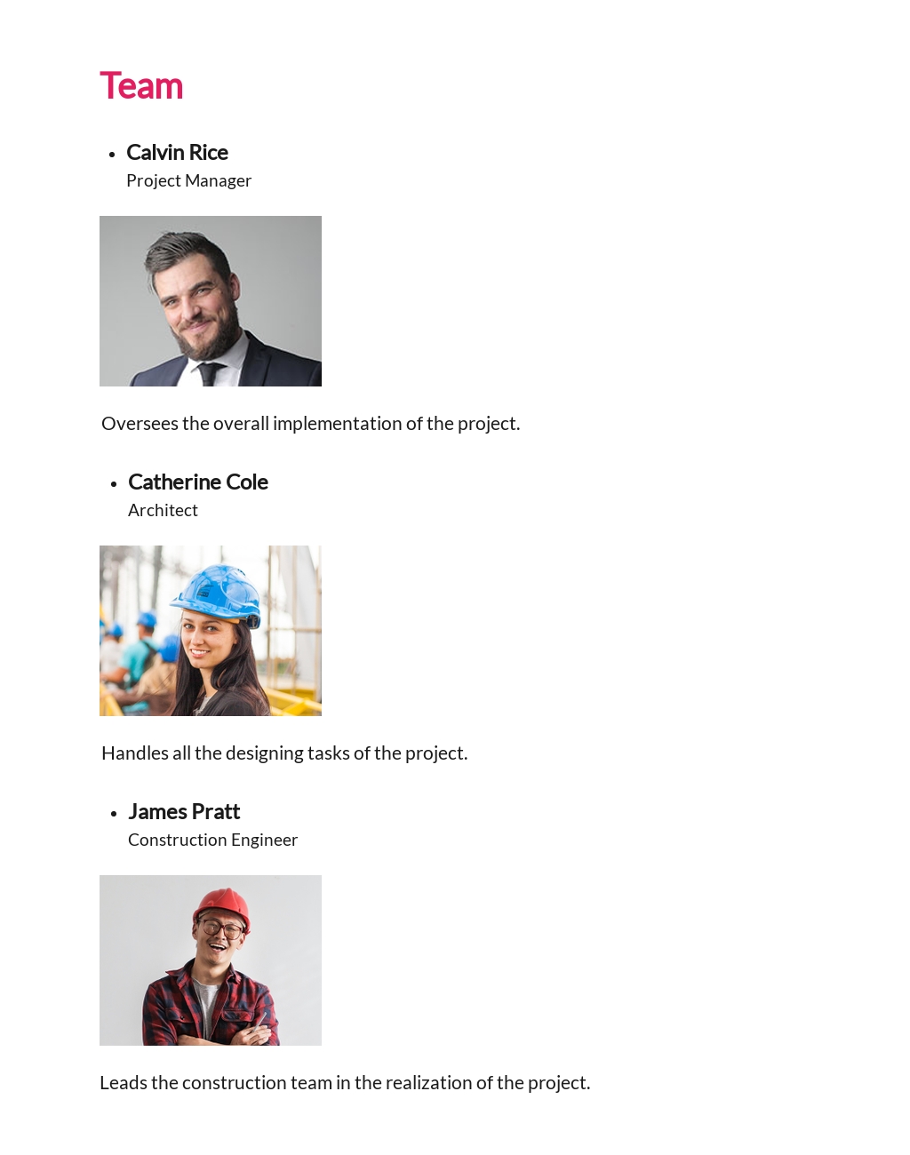 Simple Construction Proposal Template in Google Docs, Word, Apple Pages ...