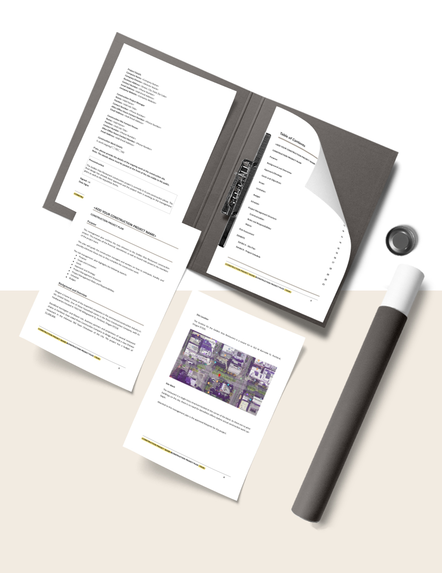 Construction Project Risk Management Plan Template - Google Docs, Word ...