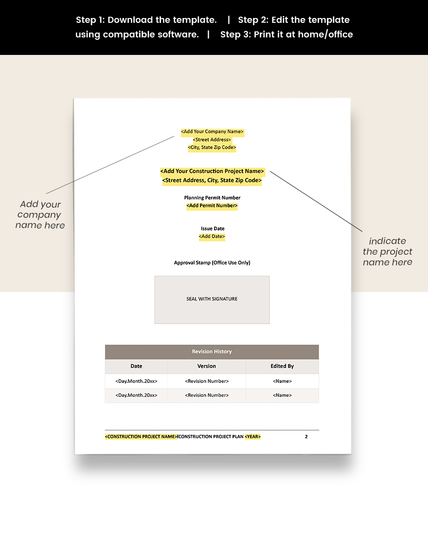 Construction Project Risk Management Plan Template - Google Docs, Word ...
