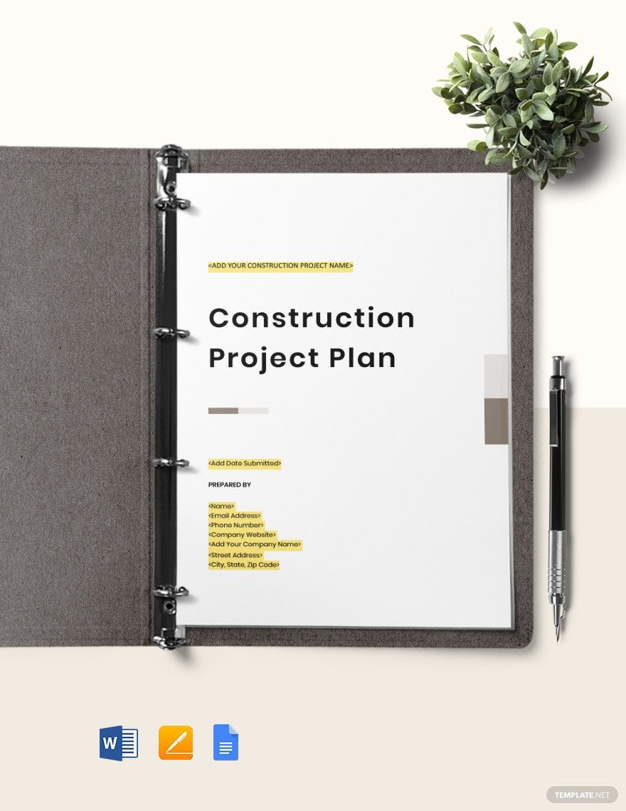 Construction Project Risk Management Plan Template Google Docs Word 