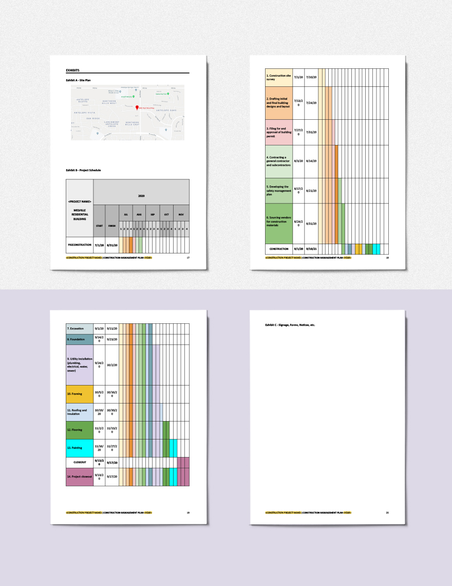 Construction Project Safety Management Plan Template - Google Docs ...