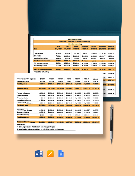FREE Construction Statement of Final Account Template - PDF | Word ...