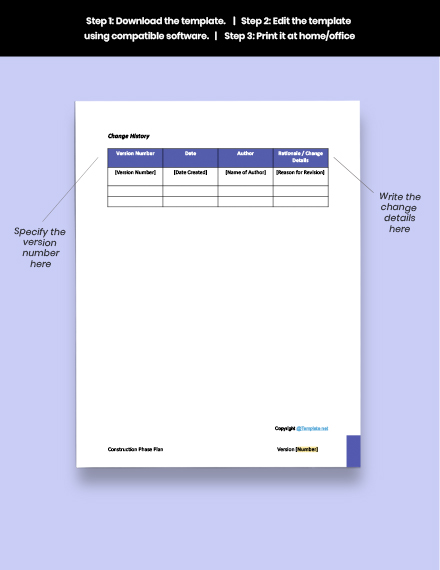 Free Sample Construction Phase Plan Template - Google Docs, Word ...