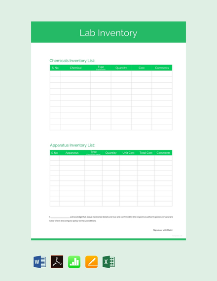 FREE Daily Inventory Template - PDF | Word (DOC) | Excel | InDesign ...