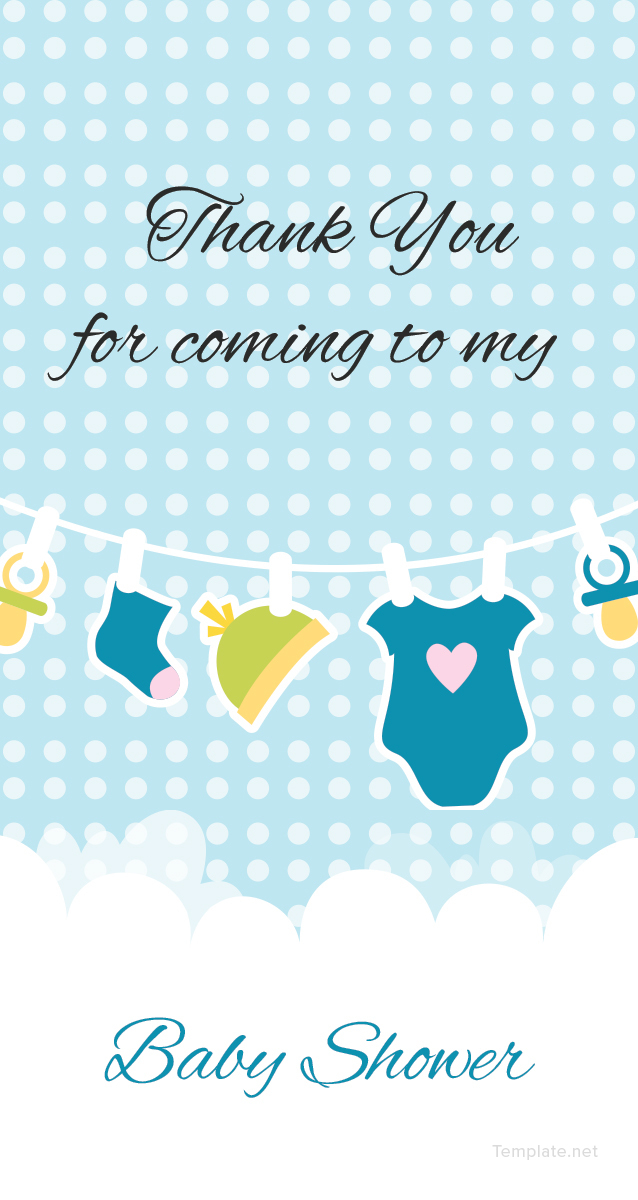 Free Baby Shower Thank You Tag Template In Adobe Photoshop Microsoft 