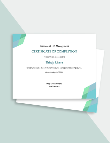 FREE HR Certificates - Microsoft Word (DOC) | Template.net
