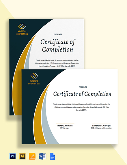 FREE Law Internship Certificate Template - Word (DOC) | PSD | InDesign ...