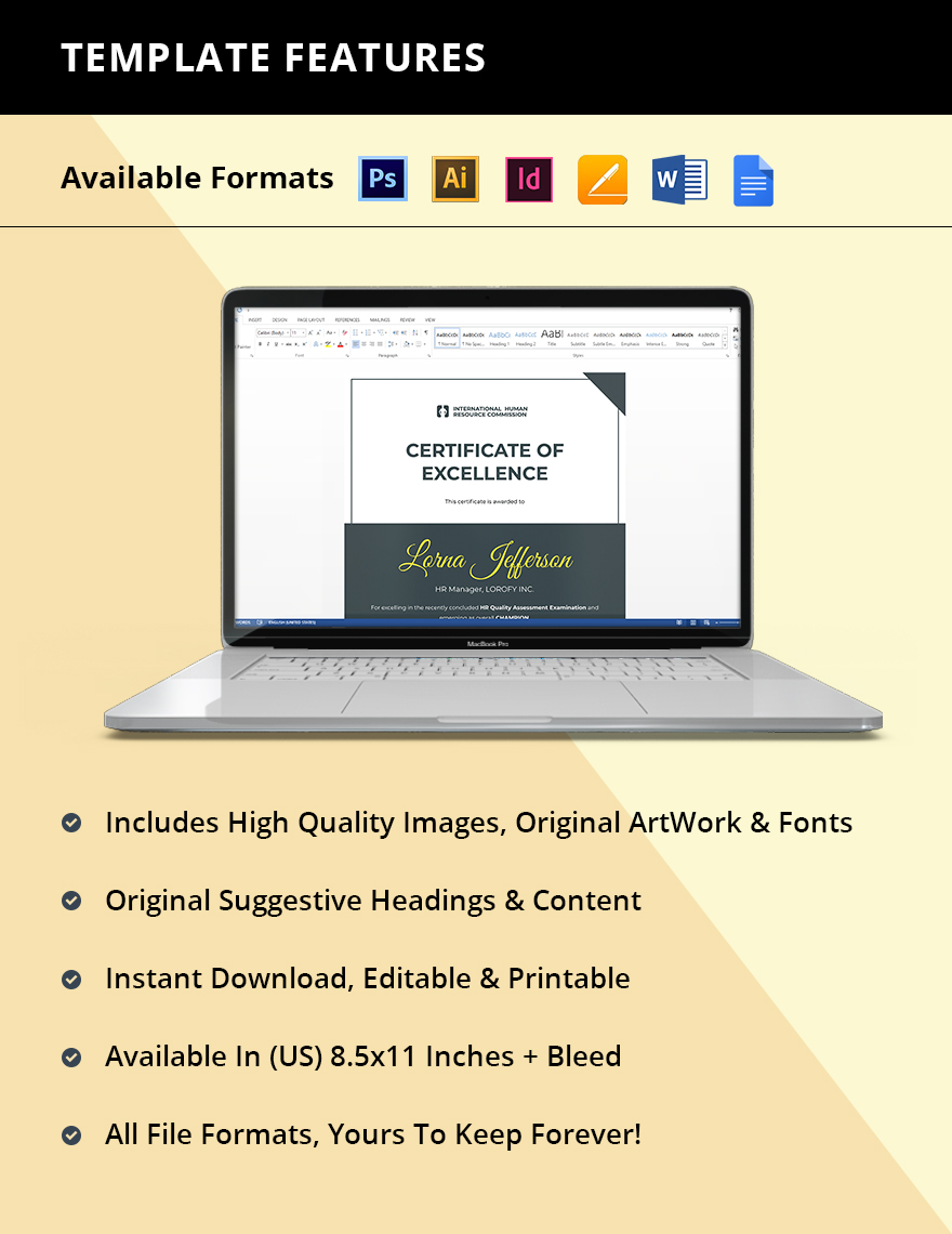 HR Champion Certificate Template - Download in Word, Google Docs ...
