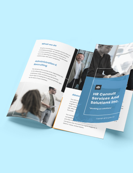 Modern HR Brochure Template [Free PSD] - Illustrator, InDesign, Word ...