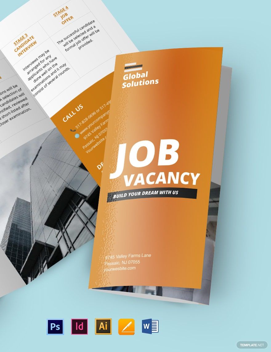 Job Vacancy Brochure Template Download In Word Google Docs PDF 
