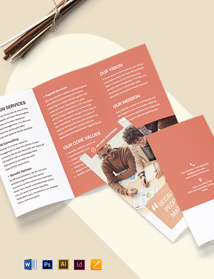 HR Management Brochure Template