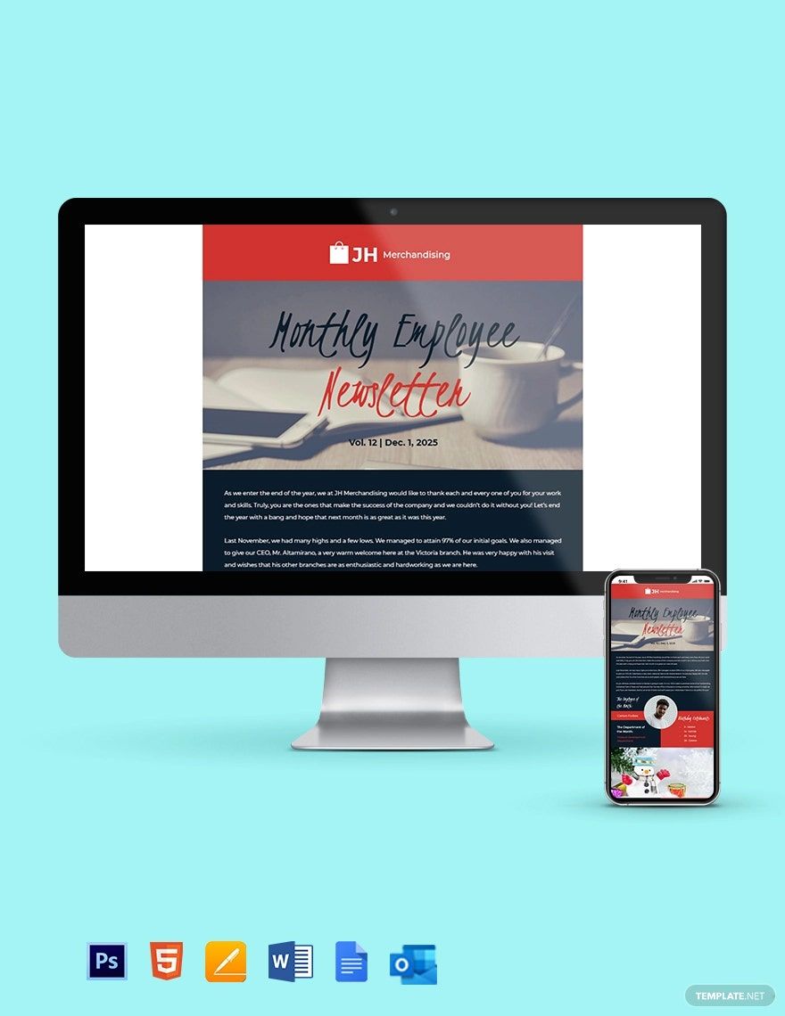 Free HR Management Newsletter Template Download In Word Google Docs 