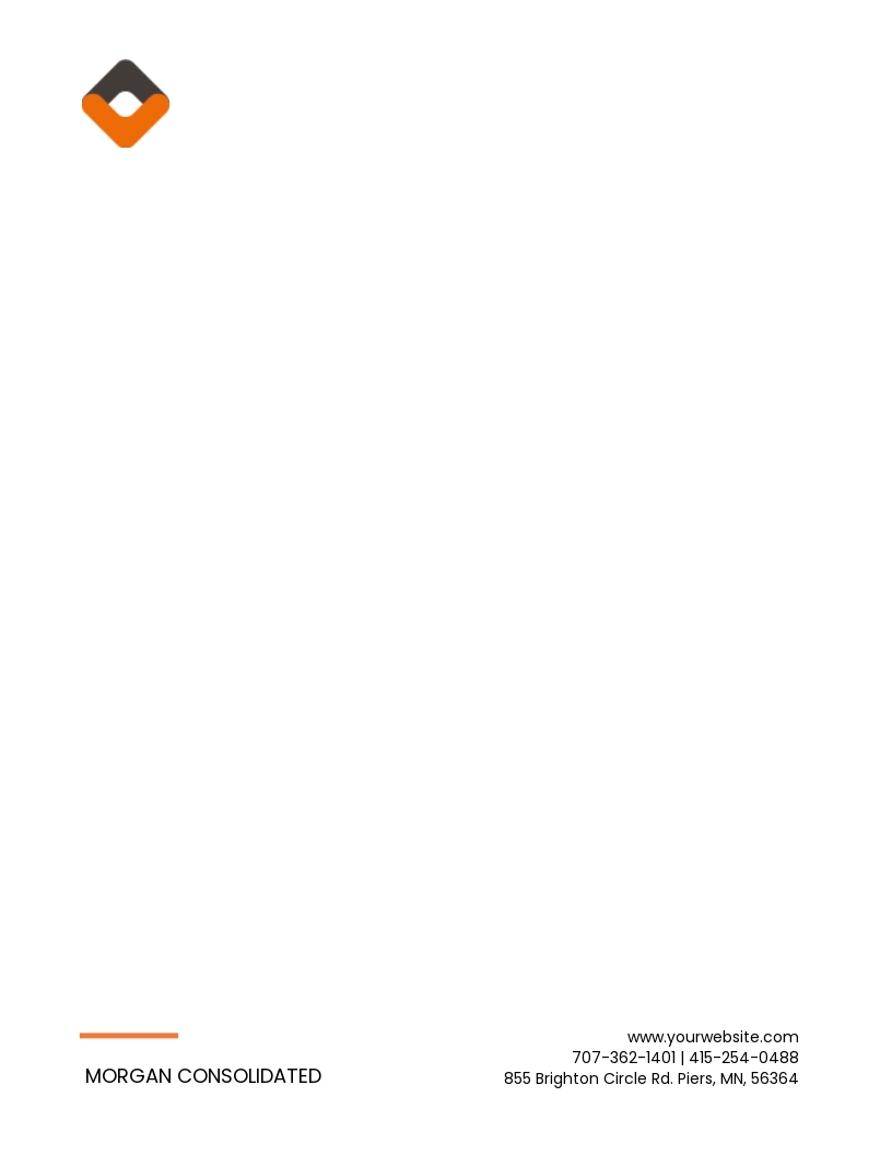 HR Planning Letterhead Template