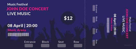 Baseball Ticket Template | Free Templates