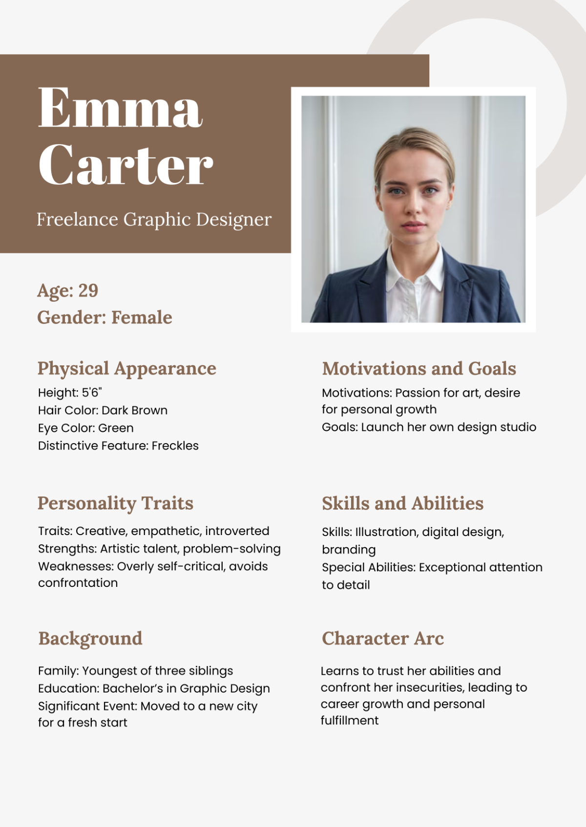 Free School Profile Template To Edit Online