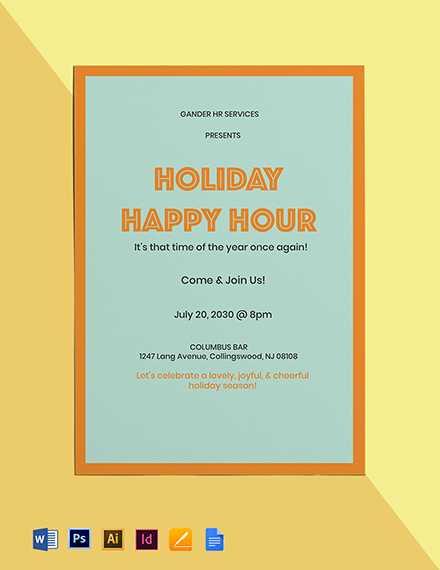Happy Hour Invite Leaving Job