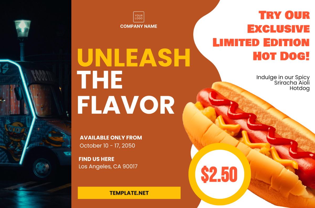 Free Food Truck Templates To Edit Online Free Food Truck Templates To Edit Online
