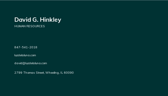 FREE Sample HR Business Card Template in Illustrator, Word, Apple Pages ...