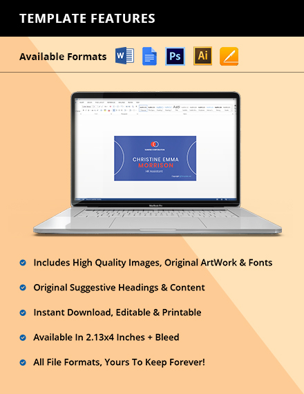 HR Assistant Name Tag Template - Google Docs, Illustrator, Word, Apple ...