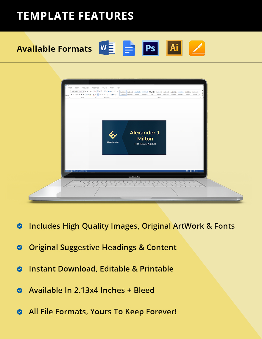 Free Desk Name Tag Template Download In Word Google Docs 
