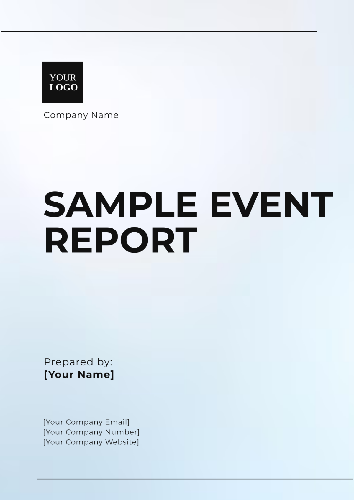 Free Event Report Templates To Edit Online And Print