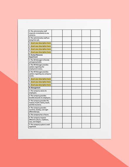 Management Performance Survey Template Google Docs Word Apple Pages Template management-performance-survey-template-google-docs-word-apple-pages-template