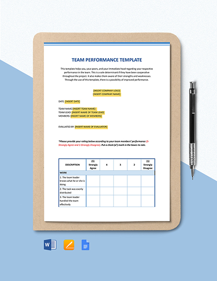 FREE Performance Templates in Microsoft Word (DOC) | Template.net