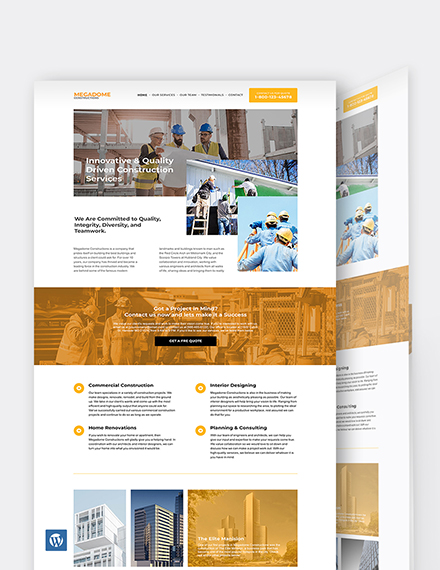 Sample Construction Company Profile Template - Apple Keynote ...