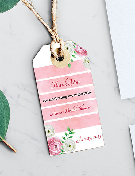 Free Round Thank You Tag Template Download 47 Tags In PSD 