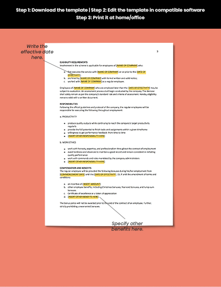 Sign On Bonus Policy Template - prntbl.concejomunicipaldechinu.gov.co