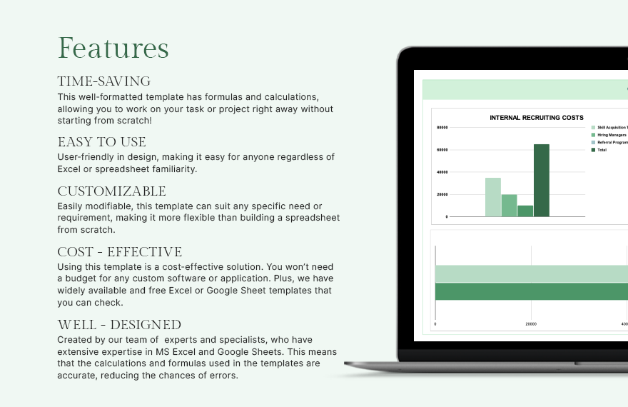 Cost per Hire Dashboard Template - Download in Excel, Google Sheets ...