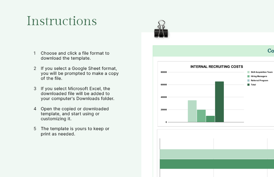 Cost per Hire Dashboard Template - Download in Excel, Google Sheets ...