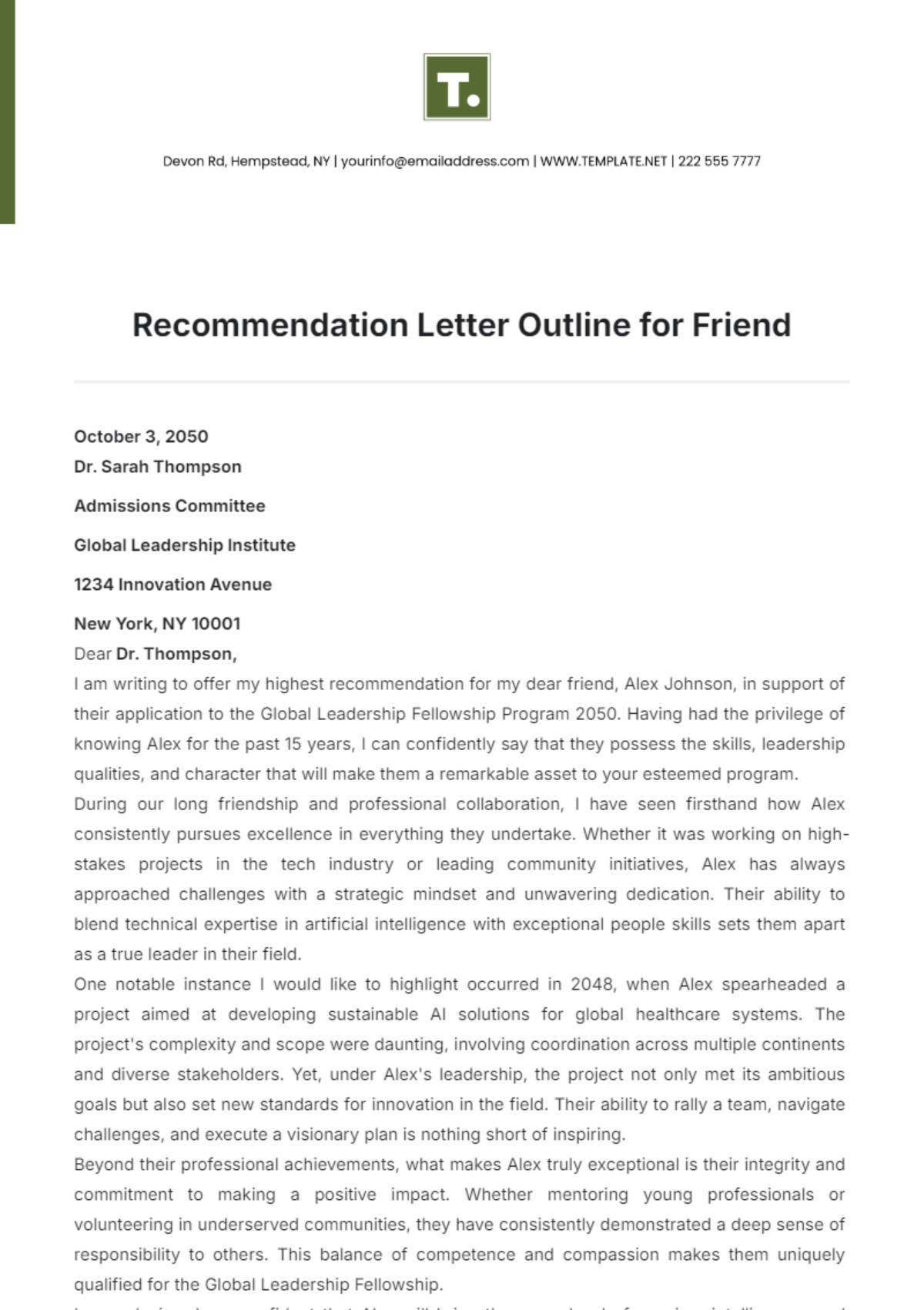 Recommendation For Termination Letter Template Infoupdate Recommendation For Termination Letter Template Infoupdate