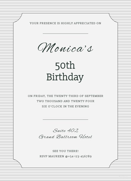 Free Formal Dinner Invitation Template Free Templates