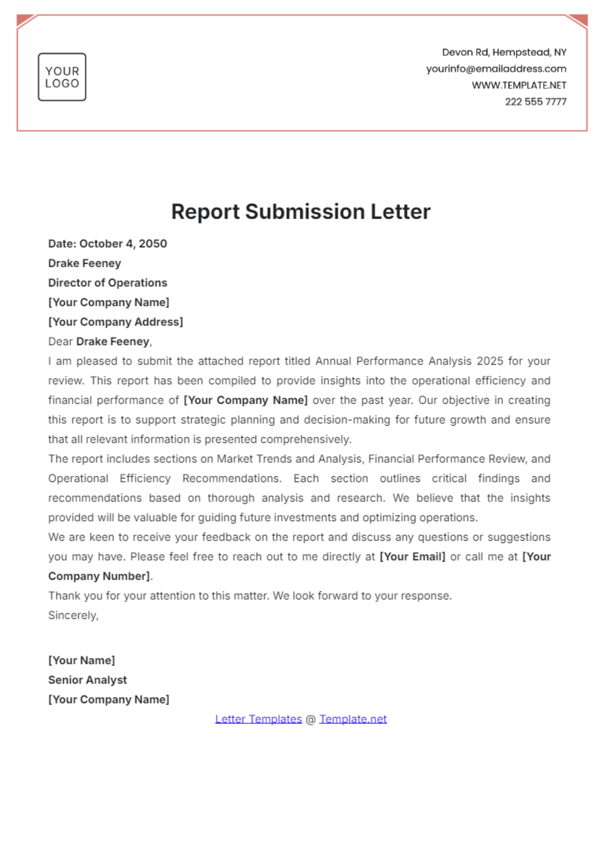 How To Submit Letter