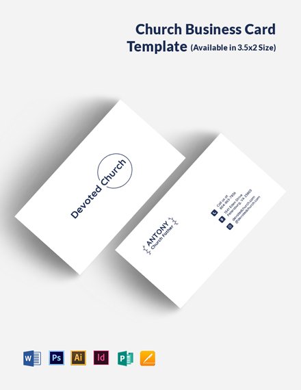 Church Business Card Template - Download in Illustrator, PSD | Template.net